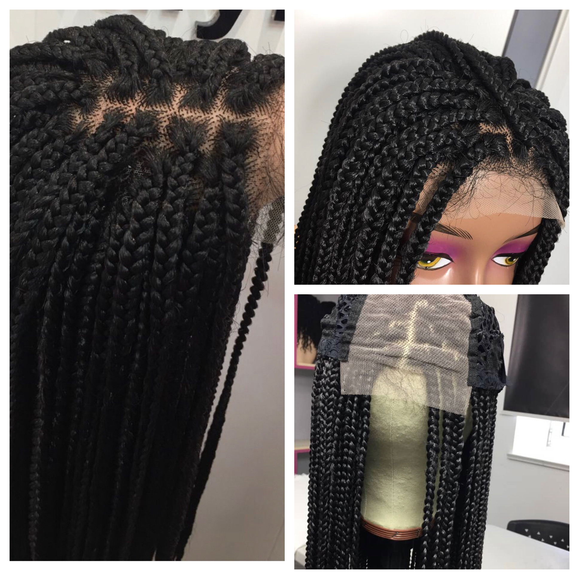 Box Braid Closure Wig | Glissyn